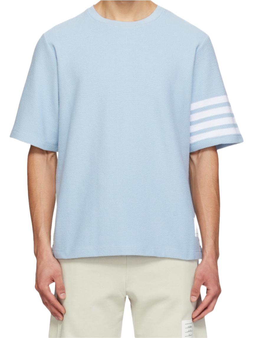 THOM BROWNE ストライプディテール Tシャツ
